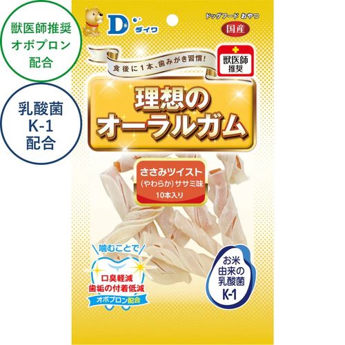 理想のオーラルガム ●噛むことで整腸効果の乳酸菌「K-1」を新たに標準配合。 ●噛むことで口臭低減と歯垢除去効果のオボプロンも標準配合。 ●内容量:10本。 ●原産国:日本。 ●本品記載の注意事項をご確認の上、ご使用ください。