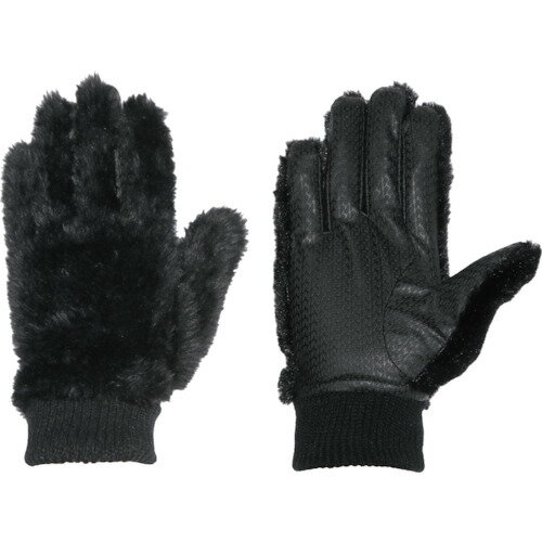 ふわもこフェイクファーが寒さをガードします。冬の作業をサポートします。手のひらに新開発Pパターンを採用しタイヤのような強力なグリップ力と耐久性、指先までフィットするしなやかさを高次元で調和させました。 色:黒。サイズ:L。全長(cm):24...