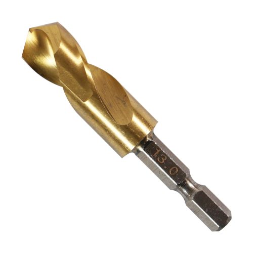 【特長】ブレにくく使いやすいショートサイズ。チタンコーティングで長寿命。刃先シンニング加工で快適作業。【用途】鉄工用。 サイズ(mm):70×13×13質量(g):34仕様:シンニング加工軸径(mm):6.35(六角軸)材質:ハイスHSS鋼...