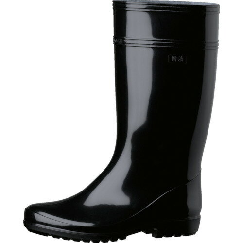 内側底面から履き口にかけ伸びた4本の溝により、靴内のムレを効果的に外へ排出させます。底剥がれがしにくいインジェクション製法(一体成形)です。筒の長さをカットして調節できます。 寸法(cm):25.0。色:ブラック。足幅サイズ:EEE。靴丈(...