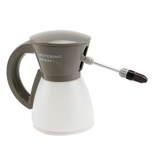 【用途】ベランダや室内の水やり。【機能・特長】噴霧圧が高い為、ミクロの霧で隅々まで効率よく噴霧作業ができます。噴口キャップ調整で直射・噴霧が簡単に切り替えるとこができます。電池式なのでワンタッチで噴霧可能です。ハンドスプレーのように何度も噴...