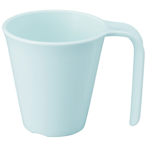 【用途】飲料用カップ。【機能・特長】バータイプの取っ手は、握力の弱い方でも安心して使えます。お子様やご高齢の方にも最適です。【材質】ポリプロピレン樹脂。 容量:250cc。サイズ:直径82×取っ手部110×高さ85mm。色:パステルブルー。...