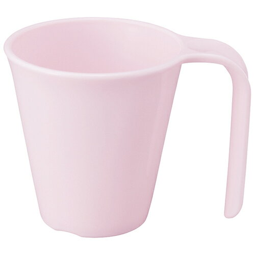 【用途】飲料用カップ。【機能・特長】バータイプの取っ手は、握力の弱い方でも安心して使えます。お子様やご高齢の方にも最適です。【材質】ポリプロピレン樹脂。 容量:250cc。サイズ:直径82×取っ手部110×高さ85mm。色:パステルピンク。...