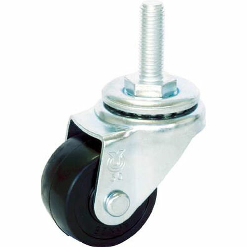 ねじピッチ(mm):2。許容荷重(kgf):50。車輪幅(mm):25。許容荷重(N):500。車輪径D（mm）:65。取付高H（mm）:89。軸長L(mm):40。ねじT:M16。自在式。ねじ込み式。金具:スチール。金具表面処理:三価ユニ...