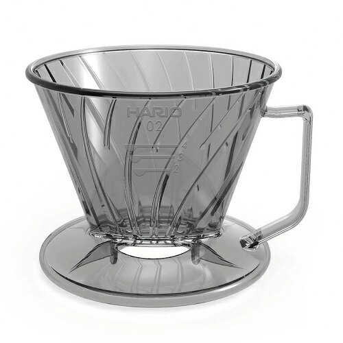 スパイラルリブ仕様でペーパーとの密着を防ぎ空気の抜けが良くお湯がたまりにくい。杯数目盛がついているので計量スプーンいらず。マグボトルや陶器製のコップでも抽出量がわかる、のぞき穴付き。ハンドル部分は広めの作りでしっかり握れて安定。 商品サイズ...