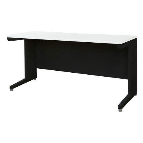 奥行をスリムにすることで空間を有効活用。新時代のスタンダードデスクです。 外寸/幅1400×奥行600×高さ700mmカラー/本体:ブラック、天板:ホワイト材質/天板:パーティクルボード・メラミン化粧板、脚フレーム・幕板:スチール(粉体塗装...