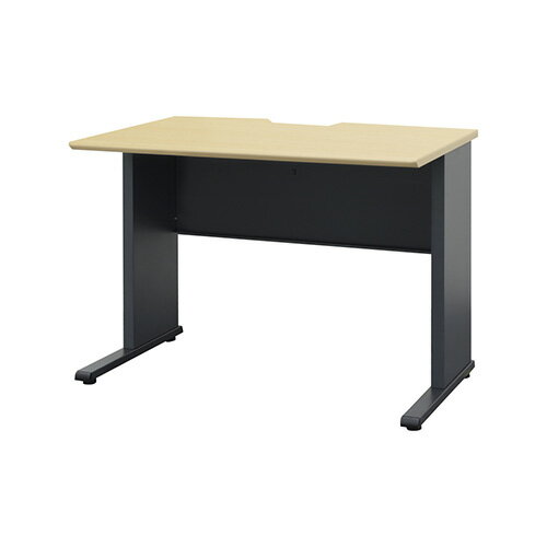 エッジは斜めにカットした上質な作りの天板と、どっしりとした脚部が高級感を演出。天板までは720mmとゆったりした高さで、大き目の肘付チェアをしまったり、脚を組んだりする余裕があります。オプションで引出しを付けて収納を増やすことも可能です。天...