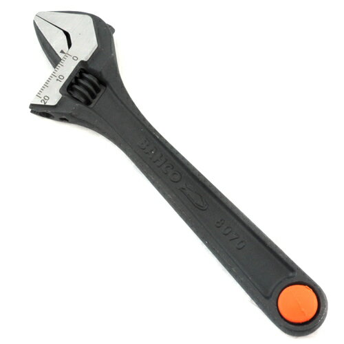 エルゴグリップが採用されたモンキレンチです。 【用途】六角ボルト・ナットの締付け、緩め作業。【機能・特徴】手を傷つけるようなシャープなエッジはついていません。シャフトが出っ張らないので狭所作業が可能です。 ●バーコのモンキーレンチ　150m...