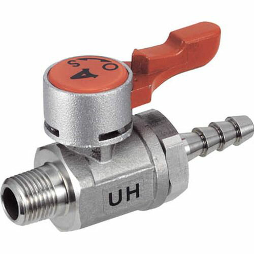 高さ(mm):26接続口径D:R3/8タケノコ外径(mm):9.0使用流体:材質に悪影響のない流体使用温度範囲:-10〜120℃（凍結箇所は除く）使用圧力:0.98MPa本体:SCS13（SUS304）Oリング:バイトン（FPM）。 お届け...