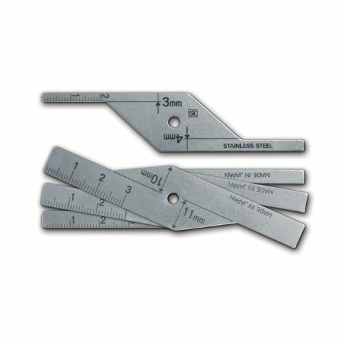 ●ルート間隔・突き合わせ継手ルート間隔測定用限界ゲージです。 ●T継手のルート間隔測定、突き合わせ継手の測定、間隔測定、余盛高さ測定、すみ肉の脚長測定に。 ●SKルート間隔限界ゲージをDCMでは販売しております。その他の測定工具・計測機器も...