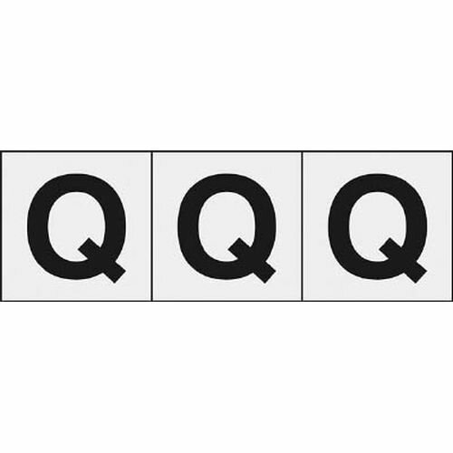 屋内外使用可能です。アルファベット管理に便利です。 表示内容：英字「Q」。取付仕様：粘着シール。縦(mm)：50。横(mm)：50。色：透明。 使用用途を守ってご使用ください。日時指定はお受けできません。貼り付ける面のゴミ・油等を拭きとって...