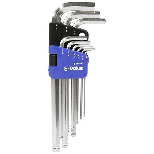 ●斜めからのアプローチが可能、操作性は抜群です。 ●【用途】六角穴付ボルト・六角穴付き止めネジの締め付け、緩め作業。【機能・特徴】持ち運び、保管、レンチの取り外しに便利な開閉式ホルダータイプです。【材質】クロームバナジウム。 ●E-Valu...