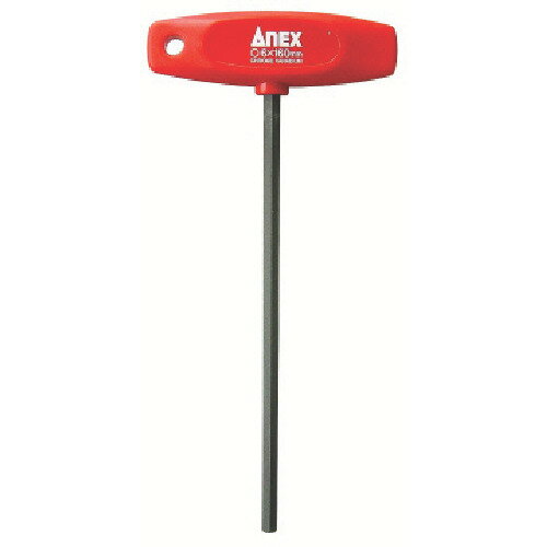 大きなトルクを引き出すT型ハンドル仕様です。 対辺寸法(mm)：6.0。全長(mm)：189。軸長(mm)：160。全幅(mm)：90。対辺(mm)：6.0。 使用用途を守ってご使用ください。日時指定はお受け出来ません。