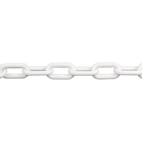 短尺タイプのプラスチックチェーンです。別売のチェーンジョイントを用いることで延長も可能です。 色：ホワイト。径(mm)：6。長さ(m)：2。 使用用途を守ってご使用ください。日時指定はお受けできません。