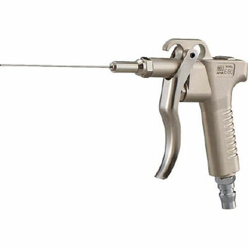 引金の長さを長くすることによって女性も力を加えずに引金が引きやすくなりました。 ノズル長(mm)：95。ノズル口径(mm)：1。ノズル取付口：G1/8。エア取付口：G1/4。全長(mm)：215。 使用用途を守ってご使用ください。日時指定は...