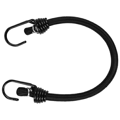 伸縮性のある両端フック付の丸ゴムです。 【用途】荷物の仮固定や結束。【機能・特徴】伸縮性のある天然ゴムをPPの被膜て覆っているため耐候性があります。【材質】 ●フック：スチール。 ●中芯：天然ゴム。 ●被覆：ポリプロピレン。 ●SK11のゴ...