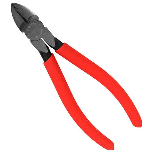 使いやすいスタンダード形状です。 【用途】鉄線、銅線の切断作業。【機能・特徴】安心して使用出来る、JIS規格品です。鉄線、銅線の切断作業に適しています。【材質】 ●炭素工具鋼S55C。 ●E-Valueのニッパ　JISをDCMでは販売してお...