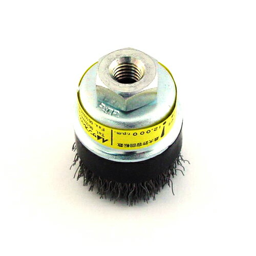 ジスクグラインダー用です。さび落とし、ペンキ落としに力を発揮します。 ●【特徴・機能】ジスクグラインダー用です。さび落とし、ペンキ落としに力を発揮します。 ●サンフレックスのジスクワイヤーカップをDCMでは販売しております。その他の先端工具...