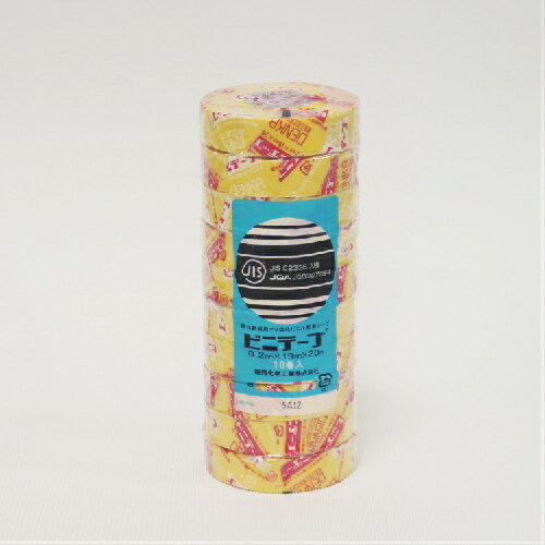 絶縁ビニールテープ20mY ●電線やケーブルの端末処理、及びジョイント部分の電気絶縁処理用。 ●各種配線、配管類などの結束、色分け用。 ●その他、一般家庭用、建築用途、ホビー用、保護、結束用。 ●サイズ:幅80x高さ80x奥行190mm。 ...