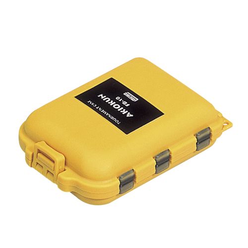 ●外寸：97×65×30mm。●色：イエロー。●内寸(深さ11mm)：23×25mm・30×25mm・23×25mm・39×25mm・39×25mm。 ●【用途】パーツ等小物類の収納。●【機能・特長】折りたたみ式10小間ケースです。首掛け用...