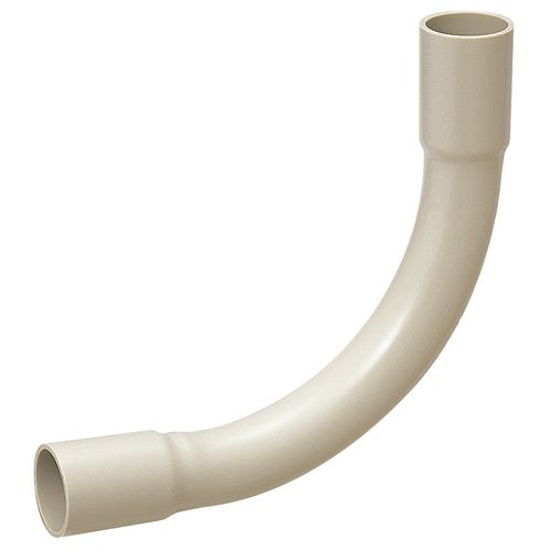 ビニール電線管の曲がりに使用します。 ●VE管との接続に使います。 ●未来工業のノーマルベンドをDCMでは販売しております。その他の住宅設備も多数取扱っております。 ●色:ベージュ ●適合管VE22 ●R:100 ●H:140