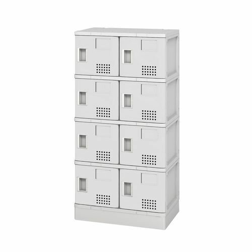 樹脂製なので錆びにくい ●扉：ABS樹脂。 ●丸みのある安全設計。 ●アイリスチトセの多目的樹脂ロッカーをDCMでは販売しております。その他の家具・収納用品も多数取扱っております。 ●商品サイズ：幅520X奥行き355X高さ1030mm。 ...