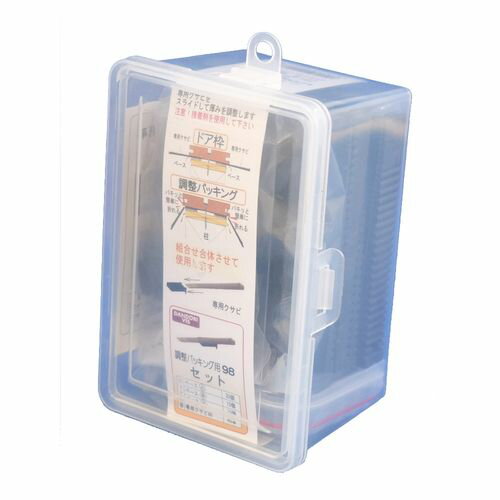 ●3.3〜13mmのすき間にクサビを差し込みスライドするだけであっ！という間にピッタリサイズに調整できる！●ドア枠、窓枠の垂直水平に！ベニアパッキンのかわりに。●ダンドリビス（株）のダンドリビス 調整パッキングセット98(クサビ40小30中...