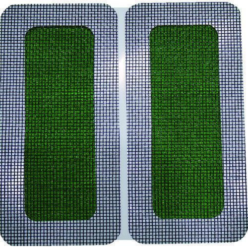 風が通る機能的な本物の網戸です。雨、風、雪、に強い強力なアクリル両面テープを適用し、施工後に安定した保持力を発揮します。室内側の面だけ貼れば修復が完了します。メッシュなので、風の抵抗や風を受けて発生する振動が無く剥がれにくい。 色：ブラック...