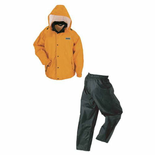 ●外部からの雨水を防ぐ防水性と内部の水蒸気を通し蒸れを防ぐ透湿性という、相反する機能を兼ね備えた高機能素材です。 ●雨天時の野外作業に。 ●ウエスト(cm):94~104。 ●胸囲(cm):102~110。 ●色:オレンジ/ブラック。 ●身...