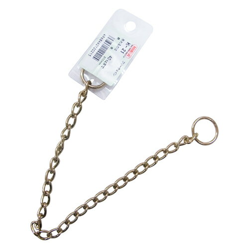 ●全長：300mm。●材質：鉄。●表面処理：金。●内容：マンテルIM20E両端リング付。●参考使用荷重：40.0kg。 ●安定した強度のチェインにしっかりとした溶接リングを組み合わせました。●両端にリングがあるシングルタイプ。●ニッサチェイ...