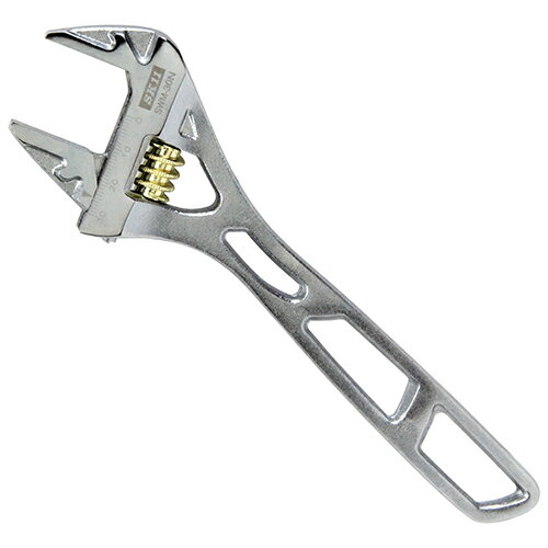 手に優しい幅厚ハンドルです。 ●【用途】ボルト・ナットの締め付け、緩め作業。 ●【機能・特長】幅厚ハンドルは力を掛けても手への当たりが優しく、作業中の安定感も抜群です。 ●【材質】クロームバナジウム鋼。 ●SK11のワイドモンキレンチをDC...