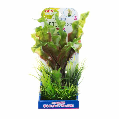 水槽に入れるだけで華やかなレイアウトが完成。原産国：中華人民共和国。癒し水景の癒し水景MIXプランツMをDCMでは販売しております。その他の魚用品も多数取扱っております。 原材料：ポリレジン、PE。商品サイズ：幅230×奥行150×高さ19...