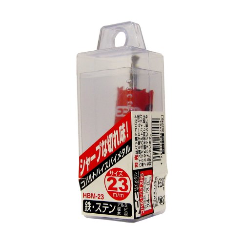 厚さ3.2mmまでの鋼板・鋳鉄・塩化ビニールなどの穴あけに。 ●赤のバイメタル。 ●用途:軟鋼、鋳鉄、ステンレス板、アルミ板、ほか。 ●適応機器:電気ドリル・ボール盤など※三つ爪チャックに取り付け可能。