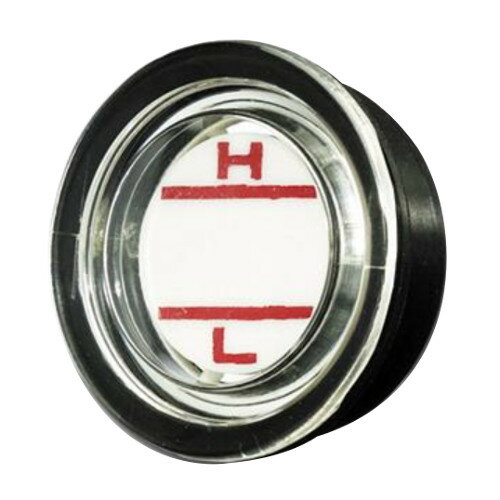 ●白色の反射板。 ●オイルゲージ底部の残油を外部へ自動的に誘導、残油によるオイルタンク内の残量の錯覚で起こっていた油切れを防止します。 ●白色の反射板で、ゲージ室内を明るくし油の有無を遠くからも確認できます。 ●素材：透明ナイロン樹脂。 ●...