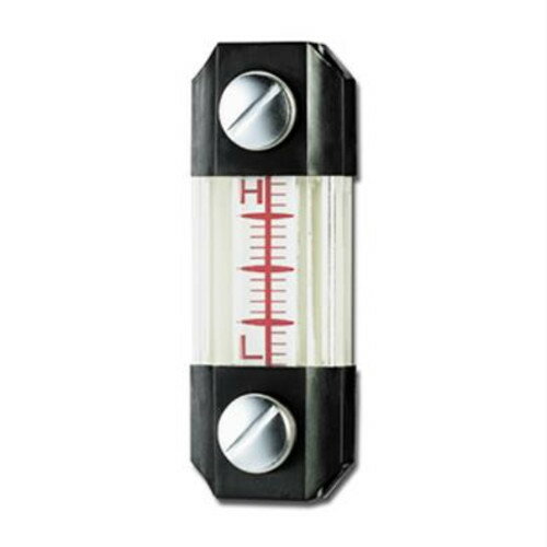 ●長形オイルゲージの定番商品。 ●樹脂製長形オイルゲージの汎用タイプです。 ●目盛り幅が大きく、油量変化が視認し易いです。 ●薄型で、小さなスペースでも取り付けできます。 ●ROHS適合品です。 ●素材：樹脂。 ●耐熱：90℃。 ●耐圧：0...