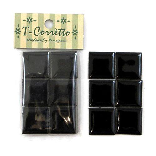 タイルアートや小物の装飾に！ ●豊富なカラーと形がある小さくてポップなタイル。 ●お好みの形や色を自由に組み合わせてオリジナルのハンドメイド作品が作れます。 ●サイズ:25mm角。 ●カラー:ブラック。 ●入り数:12個。 ●写真の色と実際...