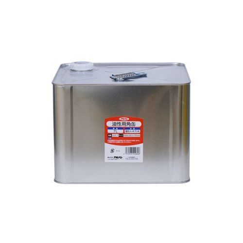 保存容器 ●密封性が高いのでシンナーや低粘度の塗料の小分け・保存等に便利です。 ●材料:スチール(すずメッキ仕上)。 ●表示の用途以外には使用しないでください。 ●水性塗料などの水を含んでいるものには適しません。