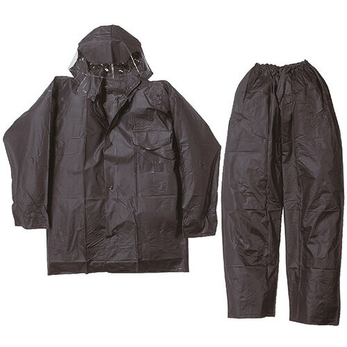 簡易な用途に向くシンプルで使いやすい定番の仕事用合羽です。 ●防水素材PVCフィルムで、雨の浸入を防ぐ二重袖など基本機能を搭載。 ●ポリ塩化ビニル100%。 ●ネイビー。 ●LL。 ●商品の色がお客様の環境等により違って見える場合がございます。