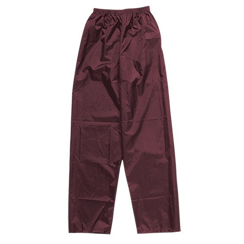 軽作業に最適なワーキングヤッケパンツ。撥水加工で、風、汚れからガード。 ●素材は汚れが付きにくいナイロン100%にはっ水加工を施しました。 ●ファスナーやポケットは付いていないシンプルなデザインです。 ●ナイロン100%。 ●エンジ。 ●3...