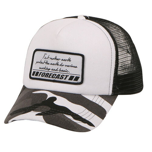 カジュアルなカモフラメッシュキャップ。 ●バックアジャスターで頭回りの調節も可能です。 ●メッシュ部分:ポリエステル100%、フロントひさし:綿。 ●グレーカモ。 ●フリー。 ●商品の色がお客様の環境等により違って見える場合がございます。