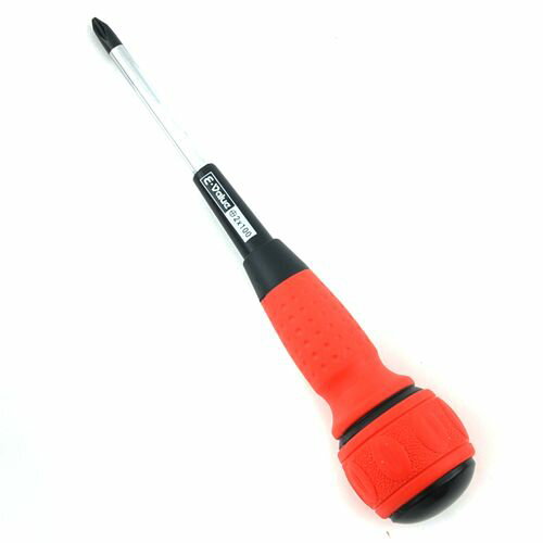 力が入りやすくすべりにくい。 ●【用途】ネジなどの締付け用。【機能・特徴】滑りにくく、ソフトタッチで手に優しい高弾力クッショングリップです。掌で包み込むことで、高いトルク伝達が可能なラウンドタイプ形状です。ネジが落ちにくい先端マグネット付で...