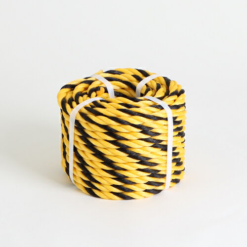 ●カラー:黄/黒。●太さ:約10mm。●仕様:三つ打(3本撚り)。●材質:ポリエチレン(PE)。●製造:日本。●重量:約0.84kg。 ●区画整理用、安全標識として。目立つ黒色と黄色のカラーロープです。●高木綱業の標識ロープをDCMでは販売...