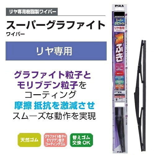 ガラス撥水コーティングされている車にも対応 ●最高級天然ゴムにグラファイト粒子とモリブデン粒子のダブルコーティング仕様。 ●この2つの粒子の効果で摩擦抵抗が大幅に低減し、不快な音、ビビりのないスムーズな動きを実現しています。 ●ウインドウガ...