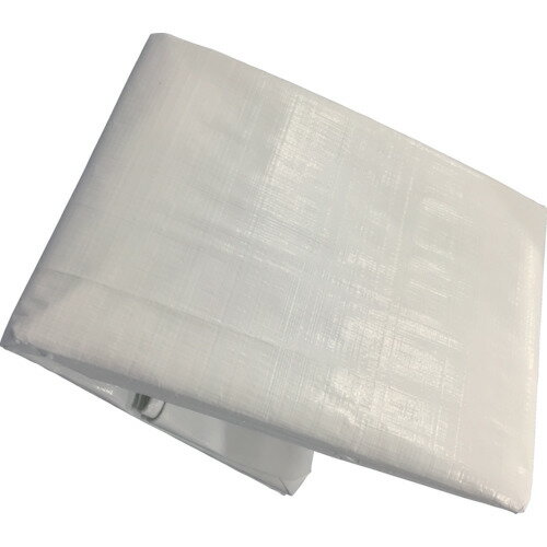 機械カバー、養生用シートなどに。 耐久期間:約6カ月〜1年。引張強度:縦520N/5cm、横440N/5cm。色:ホワイト。幅(m):2.5。長さ(m):3.4。厚さ(mm):0.22。ハトメ数(個):14。ハトメピッチ(cm):90。パッ...