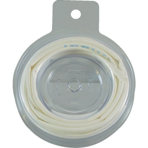 電線接続部、パーツ類の絶縁、保護はもとよりパイプの防食など多くの用途に応用が可能です。 収縮後肉厚(mm):0.56。収縮前内径(mm):8.4±0.4。色:白。収縮後内径(mm):4。長さ(m):2。袋内容:白×1本。 お届け時間の指定は...