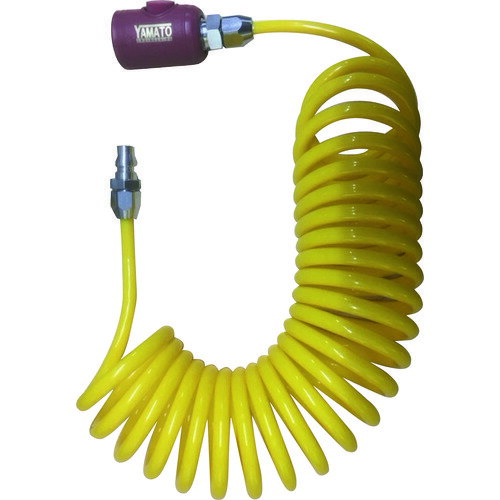 コイル径(mm):65。外径(mm):8。使用範囲(m):4。色:イエロー。全長(mm):420。内径(mm):5。ホース内径×外径(mm):5×8。全長(m):420。コイル長(mm):220。使用流体:空気。 お届け時間の指定は承れませ...