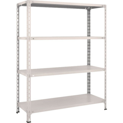 間口(mm):1200。奥行(mm):450。高さ(mm):1500。有効間口(mm):1126。色:ネオグレー。棚段数(段):4。外寸間口(mm):1215。外寸高さ(mm):1504。組立目安:2人30分。外寸奥行(mm):465。棚板...