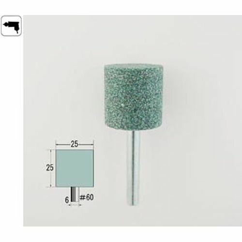 ガラス、石材、貝殻、陶器、超鋼チップ等の削りに。 ●電動工具、エアー工具、フレキシブルシャフト等でご使用下さい。 ●直径×長さ:25x25mm。 ●許容回転数:23000min?1。 ●粒度:#60。 ●ご使用上の注意をご使用前に必ずお読み...