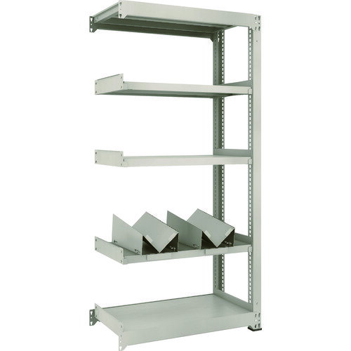 一斗缶やペール缶のどちらでも保管可能な棚です。 ●一斗缶、ベール缶の保管。 ●間口(mm):900。 ●奥行(mm):471。 ●高さ(mm):1800。 ●有効間口(mm):840。 ●色:ネオグレー。 ●均等積載量(kg/段):300。...