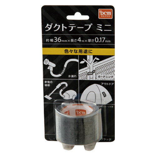 強力な粘着力、手で切れる。 ●厚み:約0.17mm、強力な粘着力、手で切れる。 ●約36mmx4mブラック。 ●ご使用上の注意をご使用前に必ずお読みください。